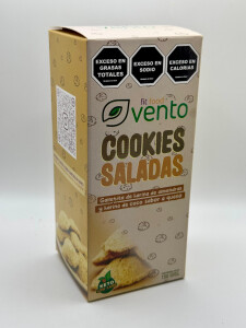 COOKIES SALADAS CON H. ALMENDRAS X150GR | Vento Fit