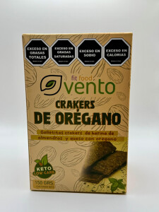 CRAKERS KETO OREGANO X200GR | Vento Fit