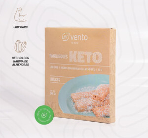 PANQUEQUES DULCES X12U CON H. ALMENDRAS | Vento Fit